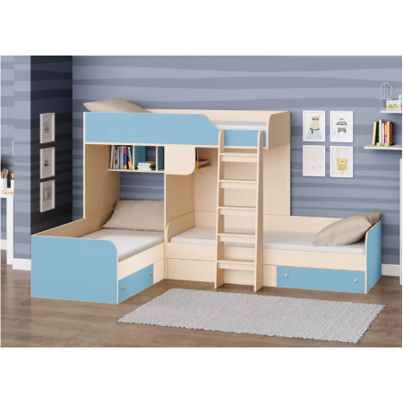 Pat pentru copii cu 2 nivele PAL A-13